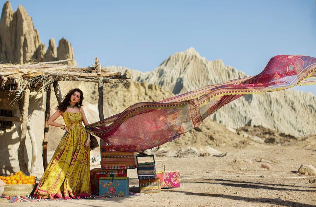 Hania Aamir, Hasnain Lehri raises spark in Rang Rasiya's collection