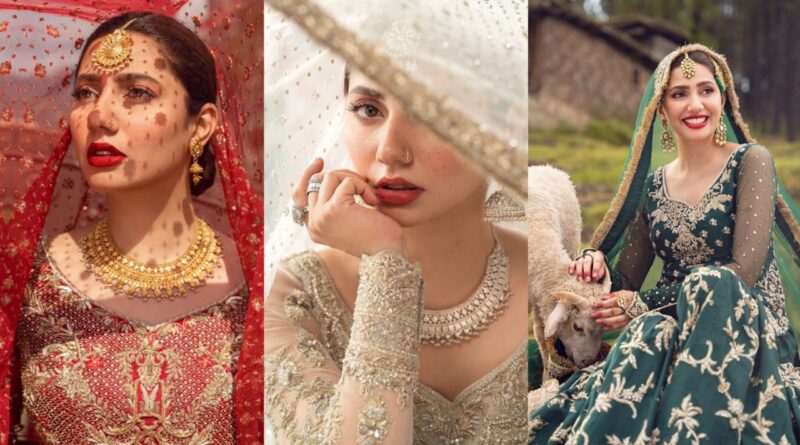Mahira Khan looks alluring in Faiza Saqlain’s bridal collection ...